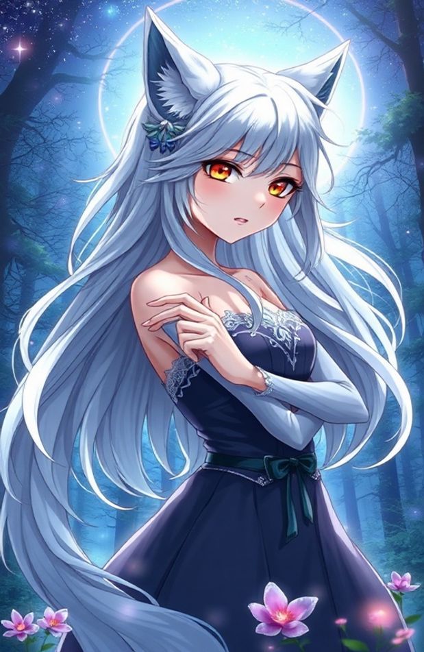 🔥 [50+] Anime Wolf Girl Wallpapers | WallpaperSafari