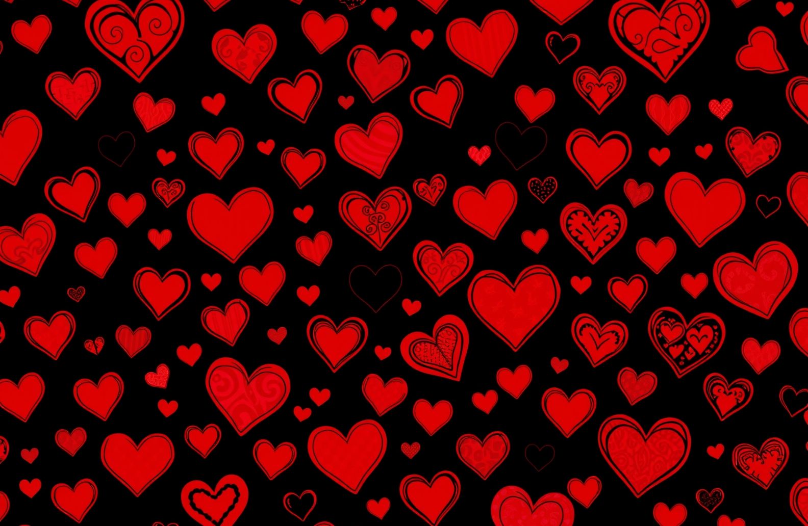 🔥 Free Download Red And Black Heart Wallpaper by @vanessan ...