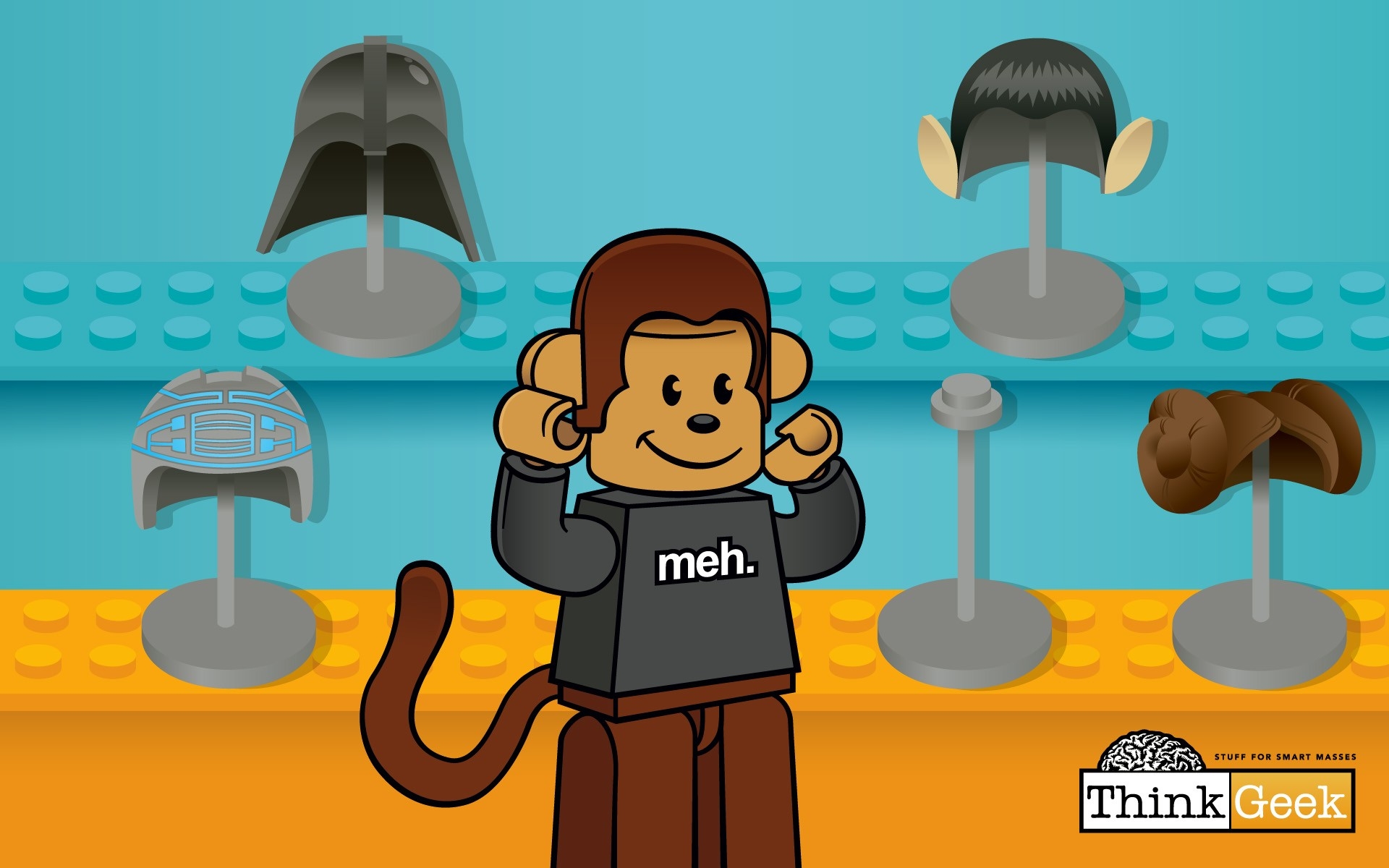 🔥 Free Download Monkeys Thinkgeek High Quality Wallpaper Definition by ...