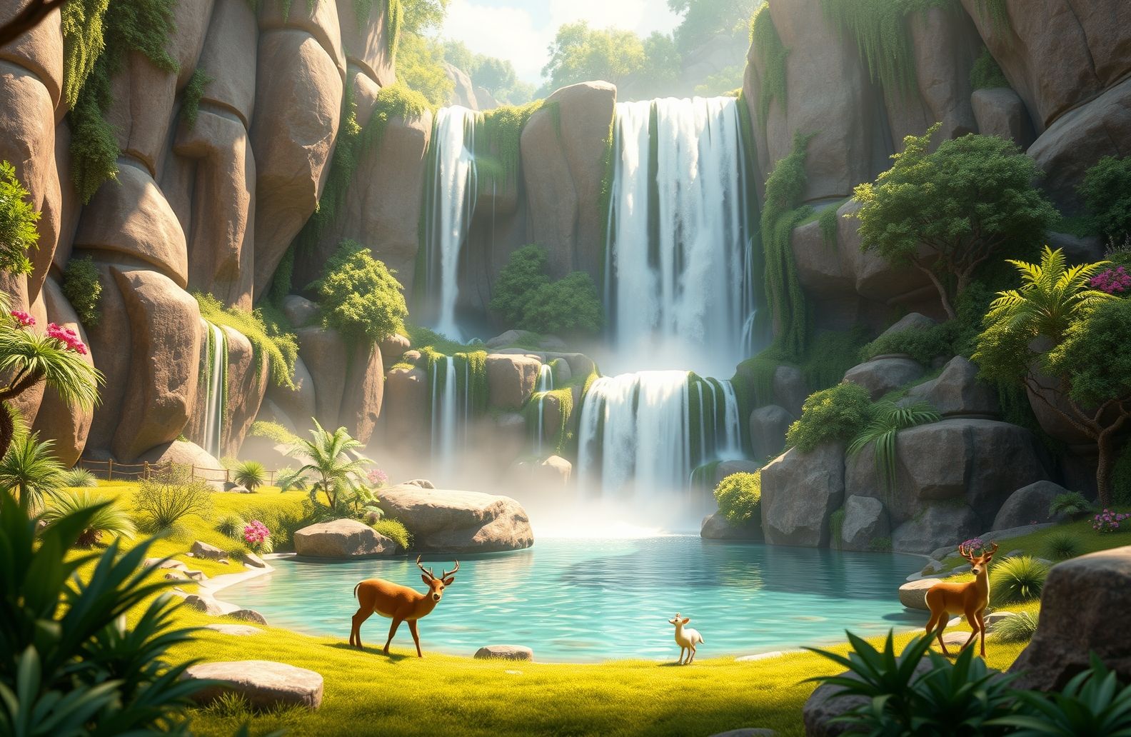 🔥 Free Download 3d Animated Waterfall Wallpaper by @georgelewis ...