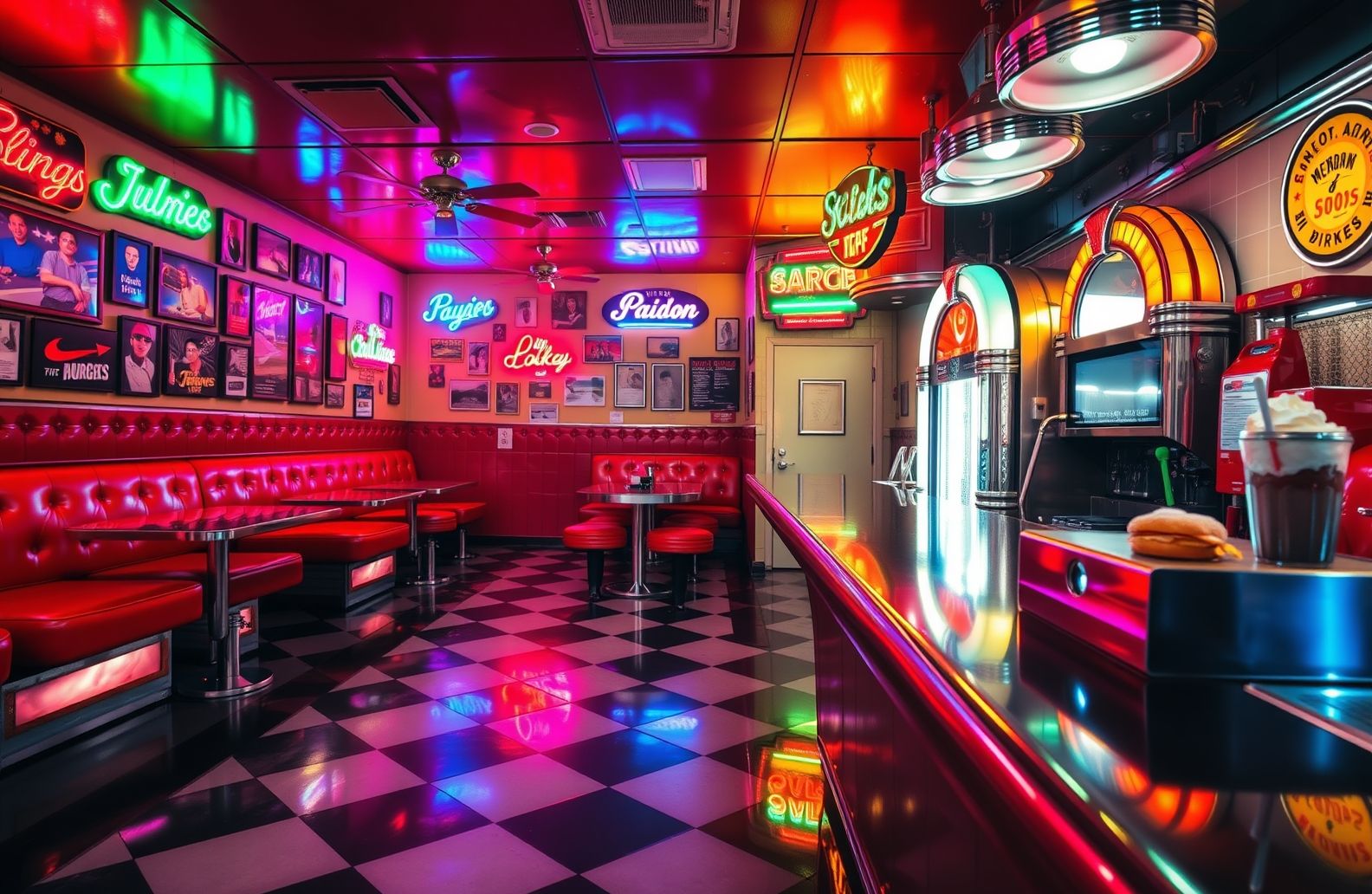 🔥 Free Download 50s Diner Wallpaper by @dawnd | WallpaperSafari
