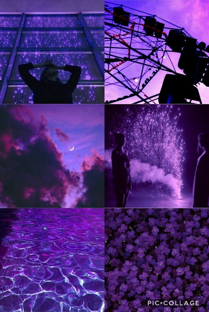 🔥 Free Download Purple Indigo Violet Color Collage Mood Board Wallpaper ...