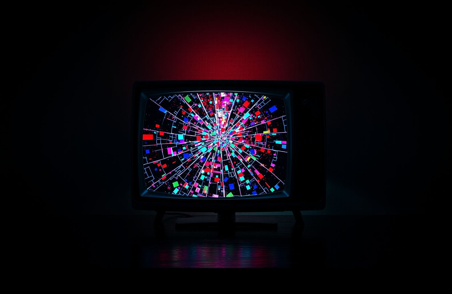 🔥 Free Download Broken Tv Screen Wallpaper Hd Black Background by ...