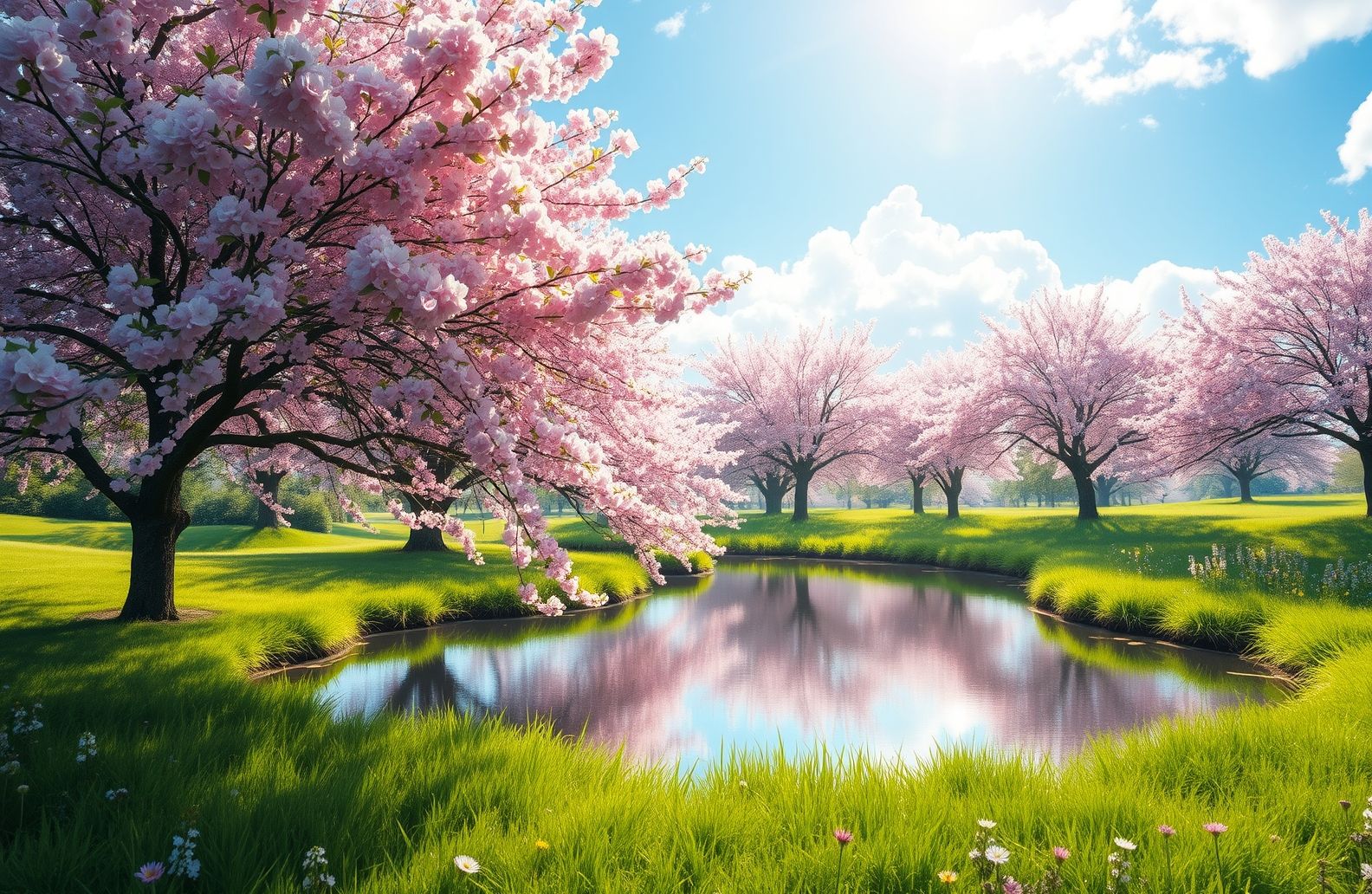 🔥 Free Download Aesthetic Spring Computer Background Hd Wallpaper by ...