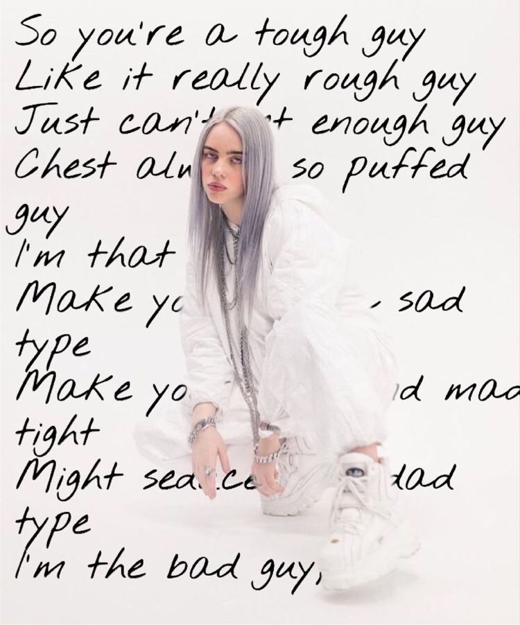 🔥 Free Download Bad Guy Billie Eilish Wallpaper Music Sing Artists by ...
