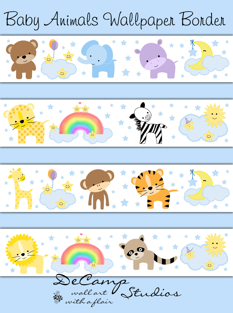 Baby Boy Wallpaper Border