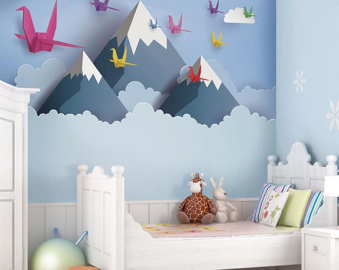 🔥 Free download Origami Mountains 3D Wall Mural Self Adhesive Removable ...