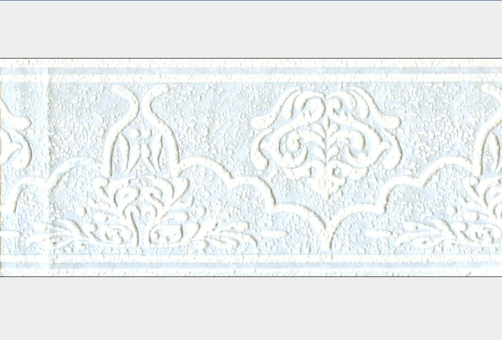 White Paintable Embossed Wallpaper Borders