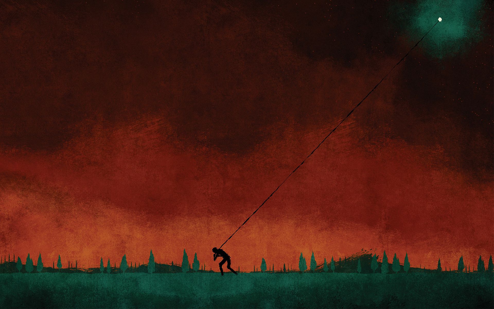 🔥 Free Download Wallpaper Star Man Sky Burden Drawing Hd by @colleenp ...