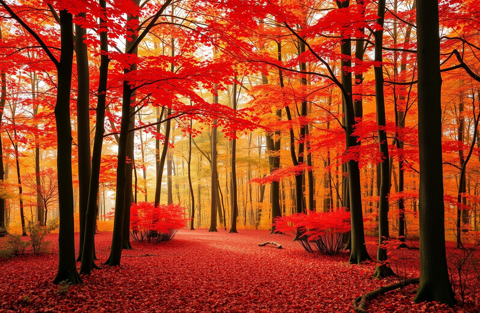 🔥 Free Download Red Forest Wallpaper by @andrewyates | WallpaperSafari