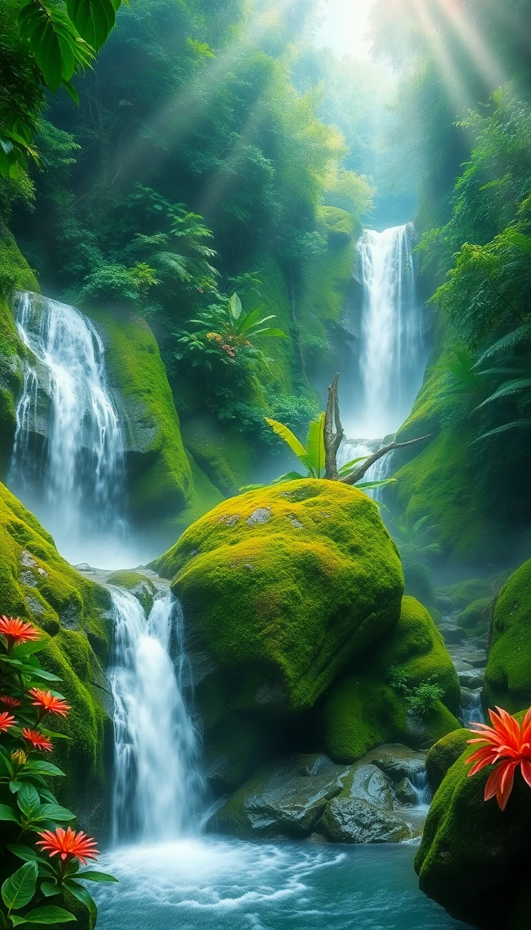 🔥 Free Download Rainforest Waterfall Wallpaper by @rbell | WallpaperSafari