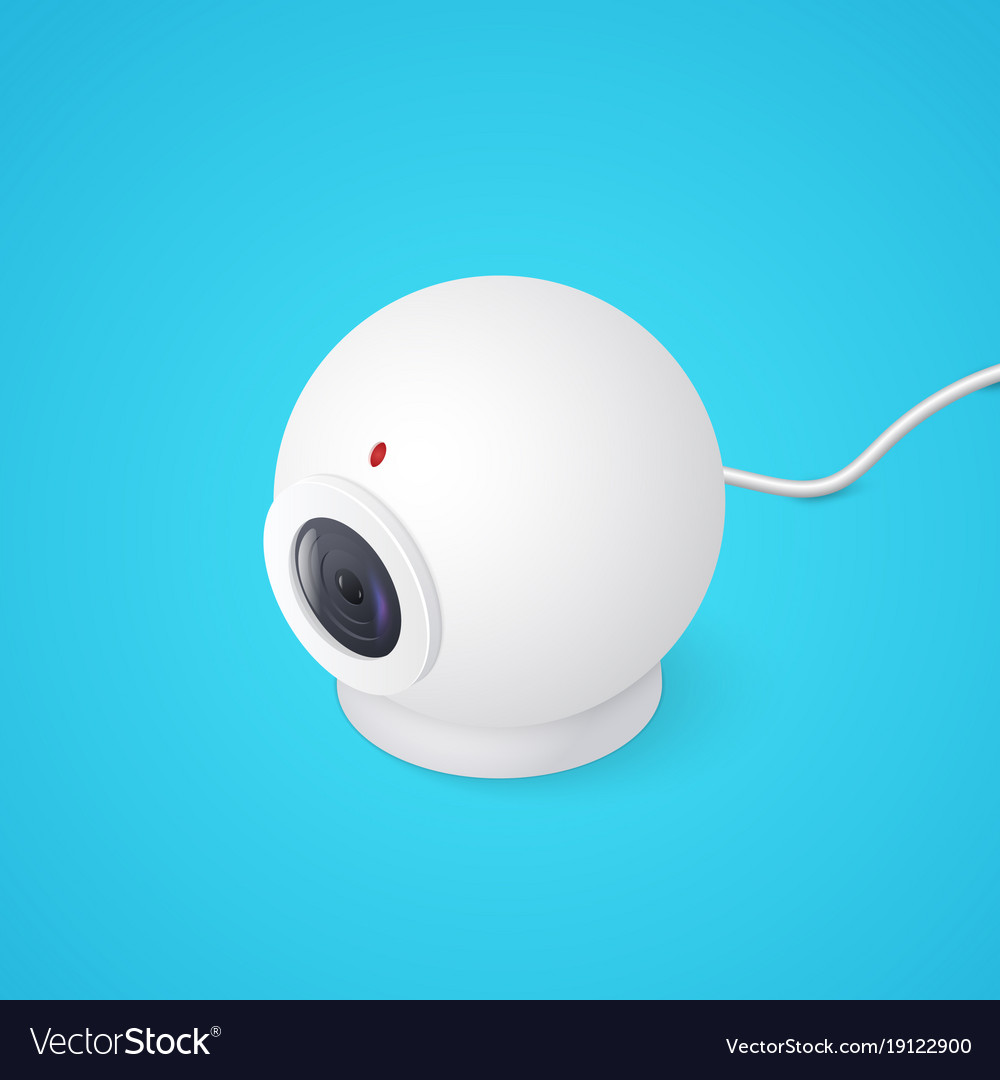 🔥 Free download Web cam isolated on white background isometric Vector ...