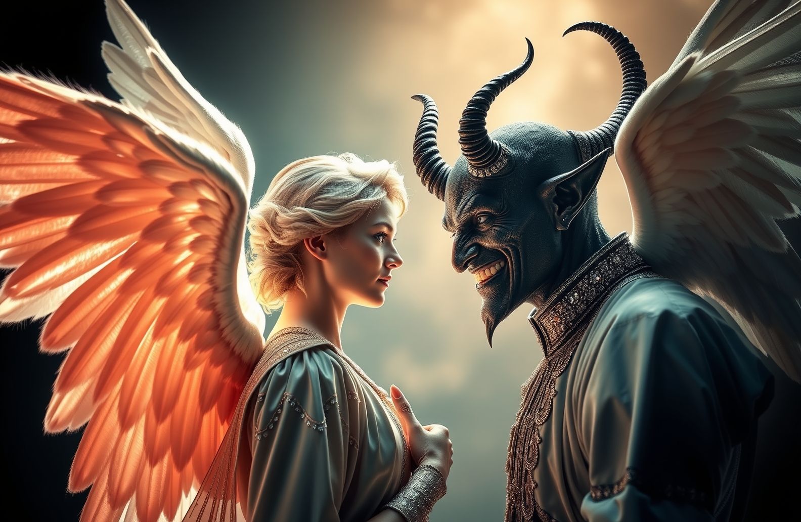 🔥 Free Download Angel And Devil Wallpaper by @rebekahwilson ...