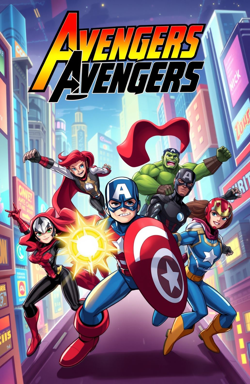 🔥 Free Download Avengers Cartoon Wallpaper Jpg by @andreaoneill ...