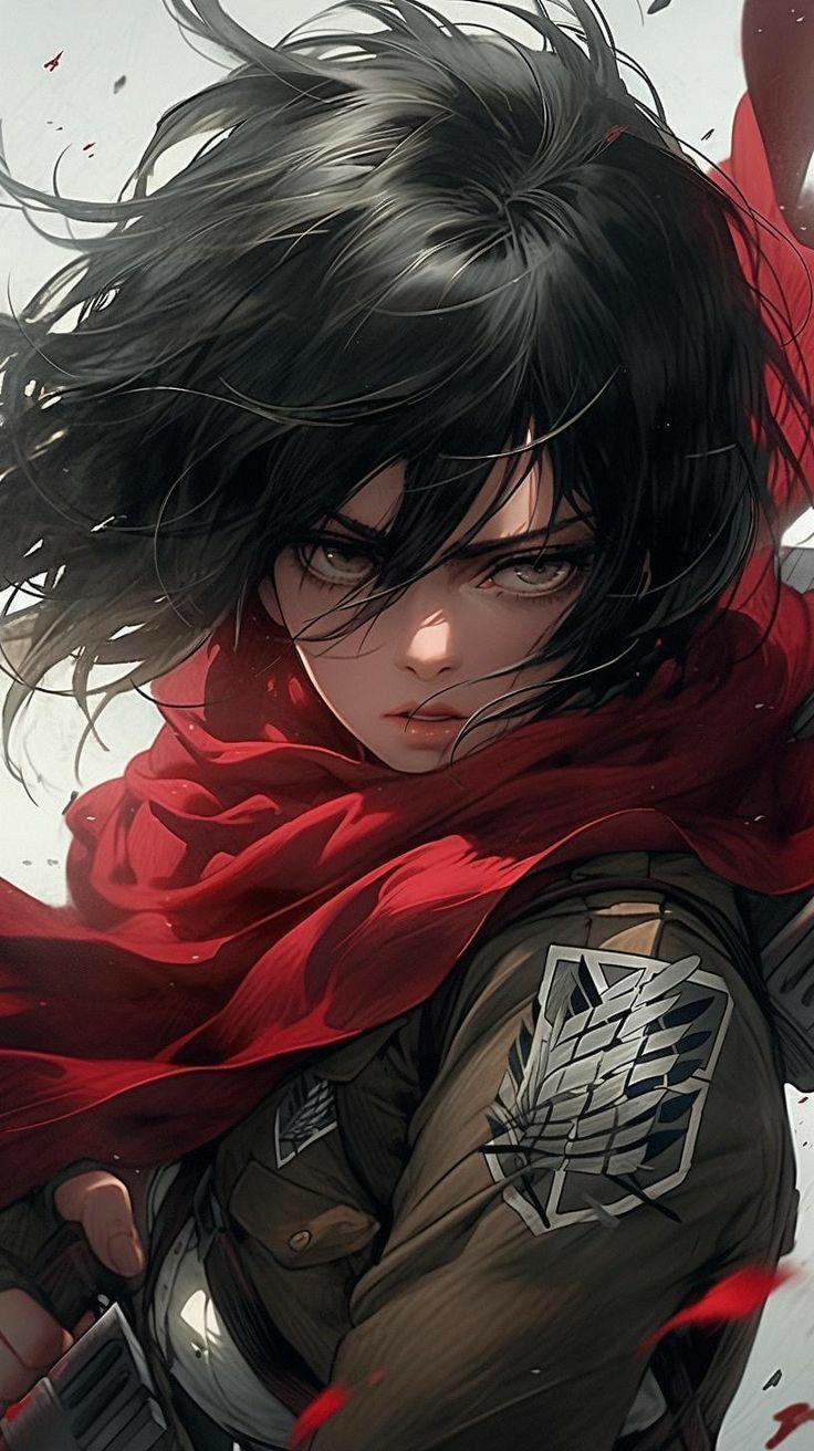 🔥 Free Download Fingolfinfeanor On Attack Titan Mikasa Anime by ...