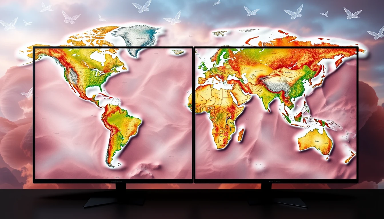 🔥 [30+] Dual Monitor Map Wallpapers | WallpaperSafari