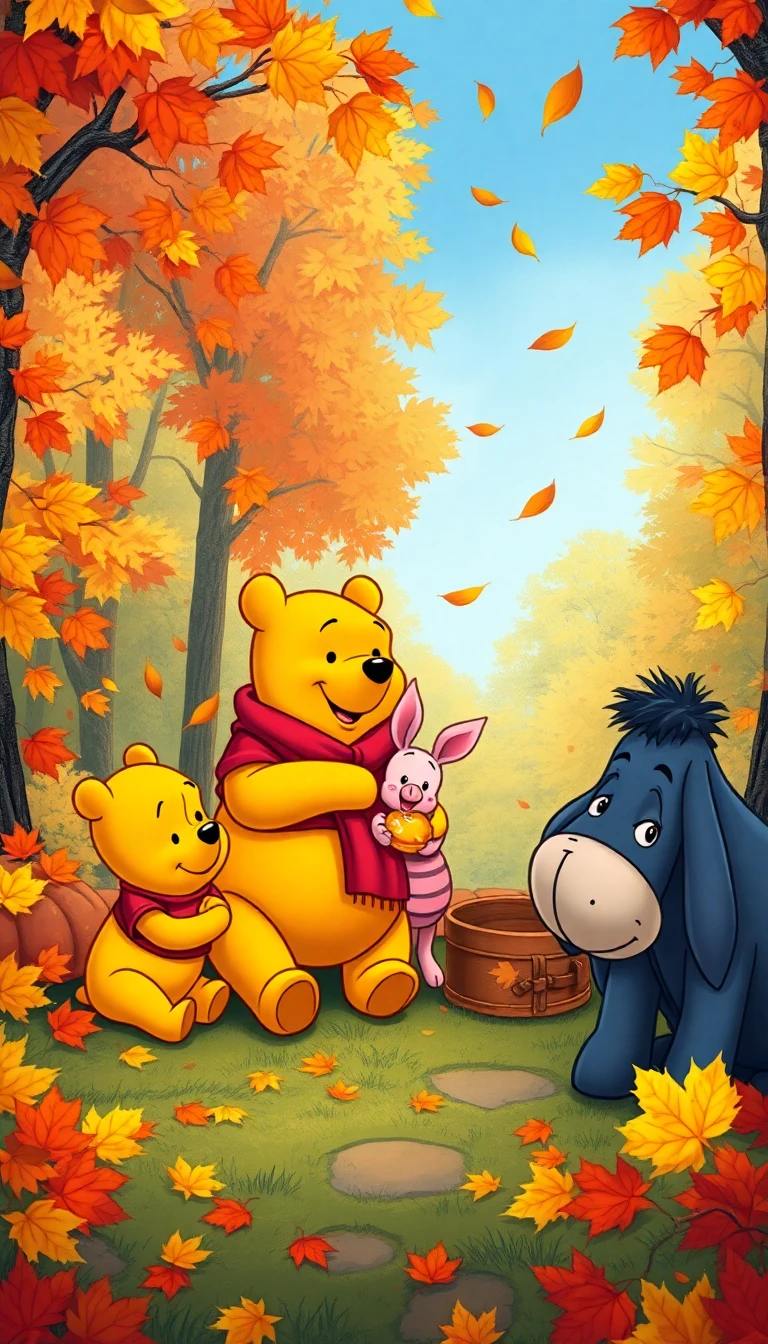 🔥 Free Download Winnie The Pooh Fall Wallpaper by @cmorton44 ...