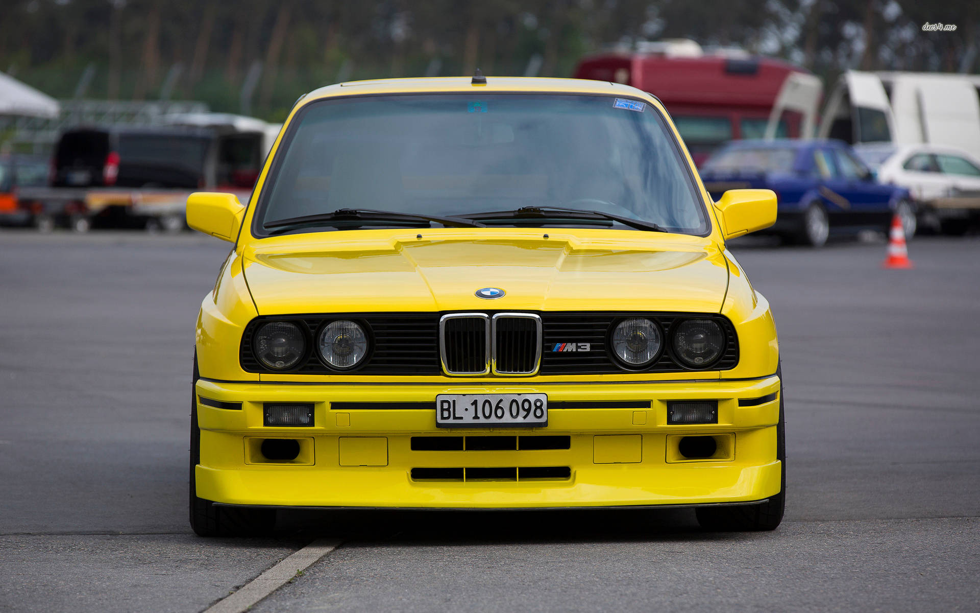 🔥 Free Download Stunning Yellow Bmw M Series In Action Wallpaper by ...
