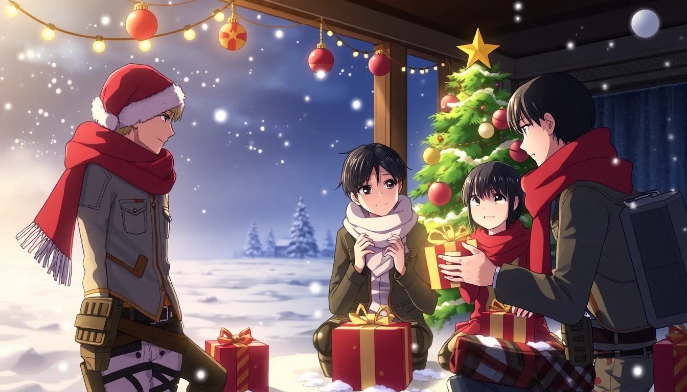 🔥 Free Download Attack On Titan Christmas Wallpaper by @tinam40 ...
