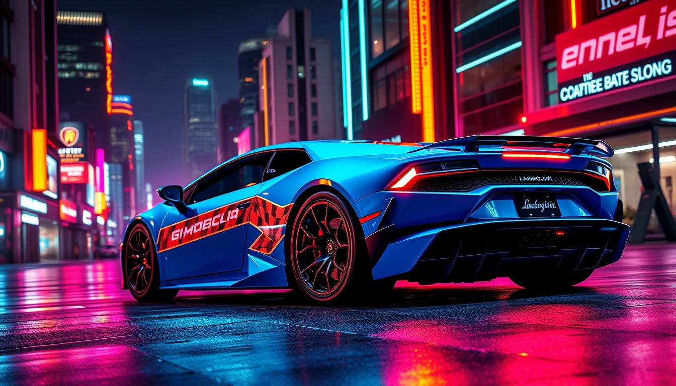 🔥 Download Neon Blue Lamborghini Wallpaper by @pamelafields | Neon Blue ...