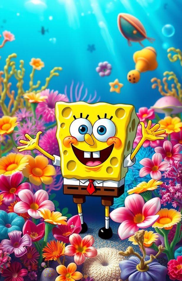 🔥 Free Download Spongebob Flower Background by @lmckenzie62 ...