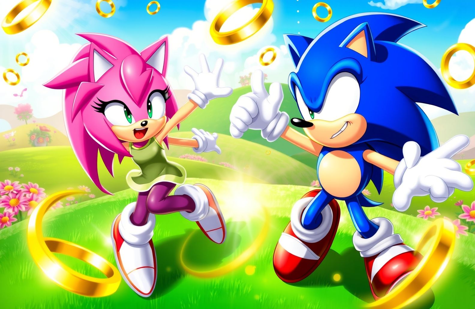 🔥 Free Download Sonic And Amy Wallpaper by @rstewart9 | WallpaperSafari