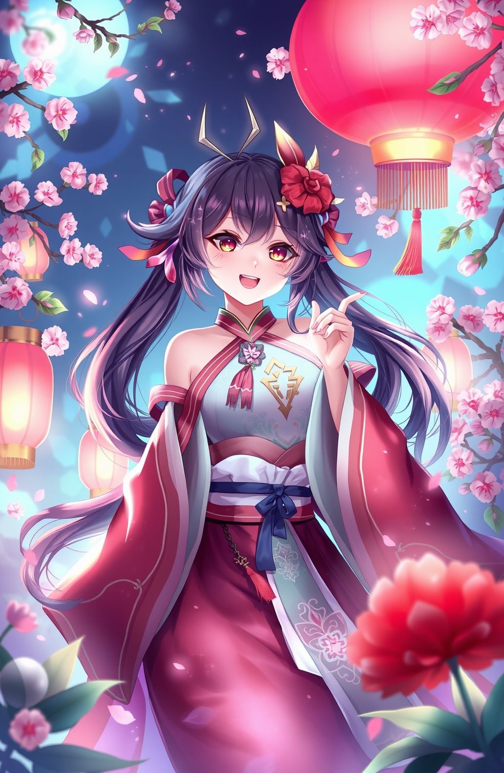 🔥 [50+] Hutao Genshin Impact Wallpapers | WallpaperSafari