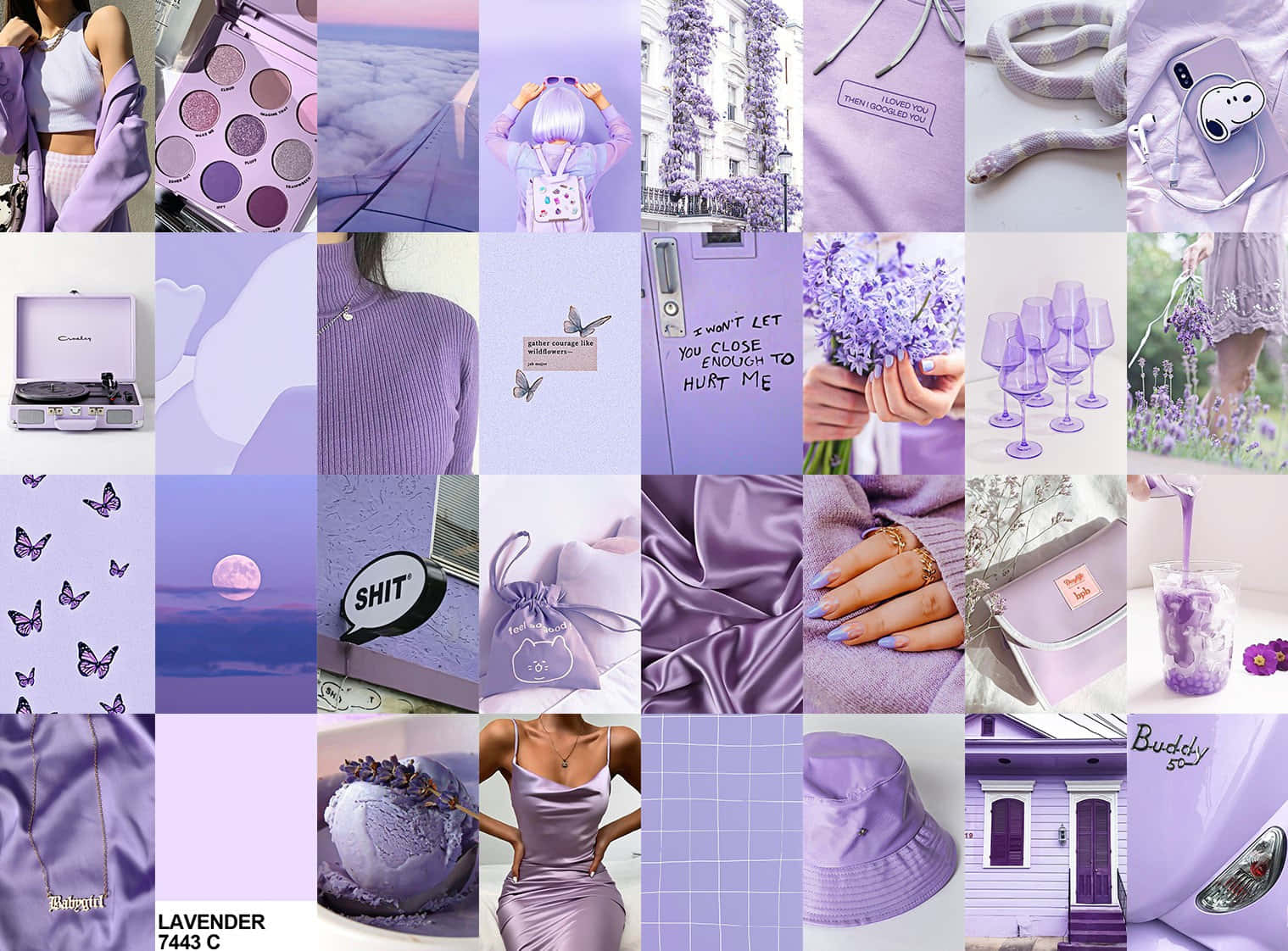 🔥 Free Download Purple Aesthetic Collage Wallpaper by @brandonb ...