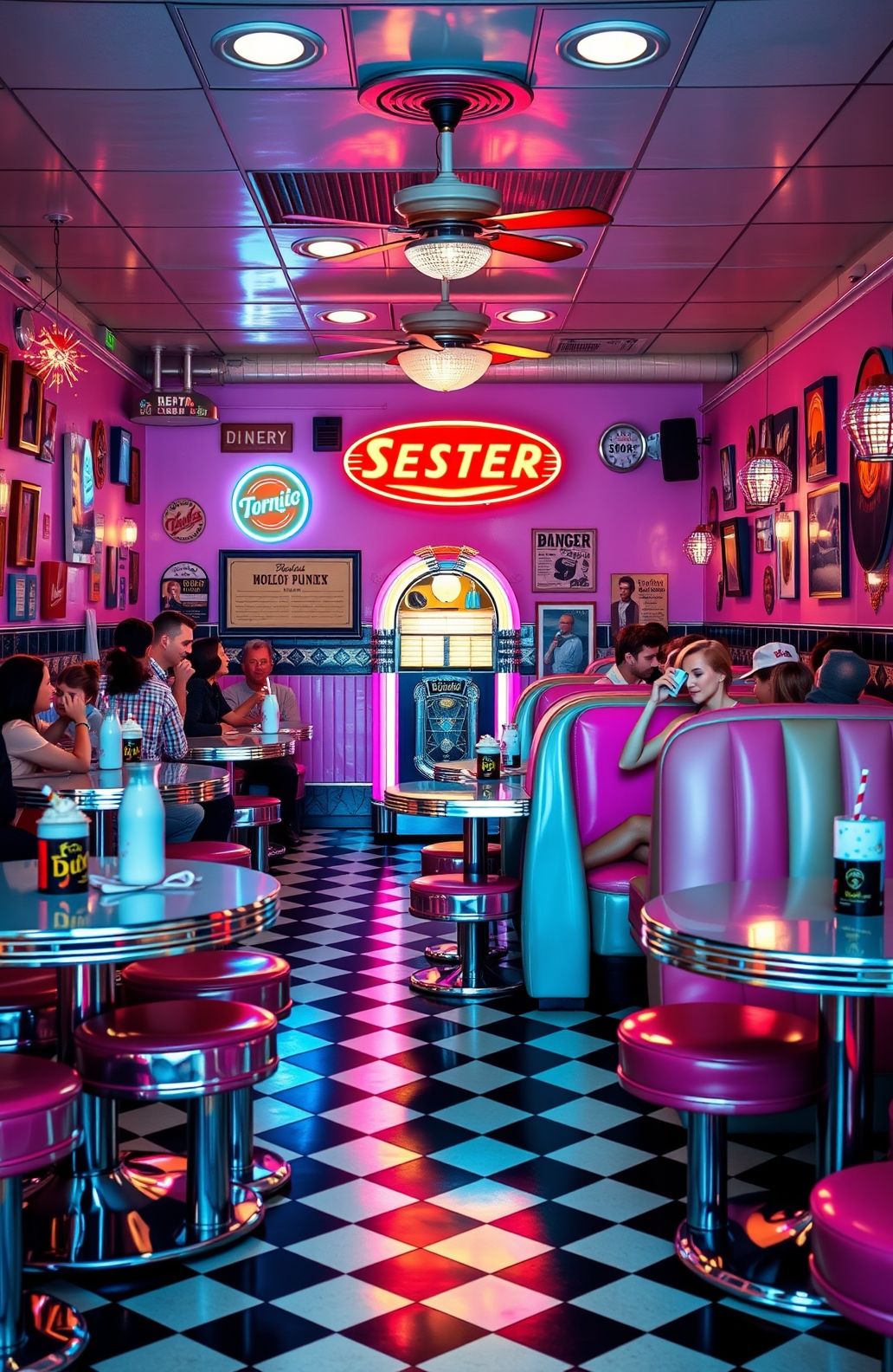 🔥 Free Download 50s Diner Wallpaper by @lisalopez | WallpaperSafari
