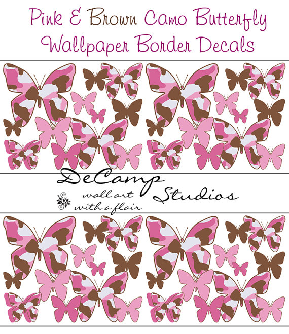 Realtree Pink Camo Wall Border