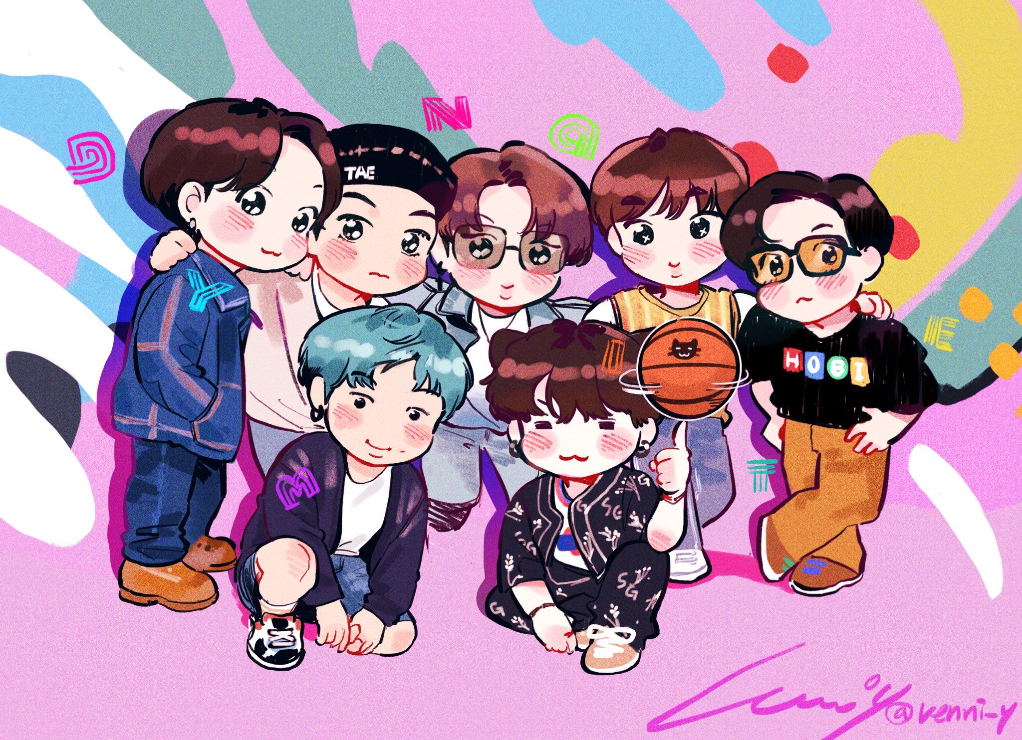 🔥 Free Download Wallpaper Bts Cartoon by @cyoung85 | WallpaperSafari