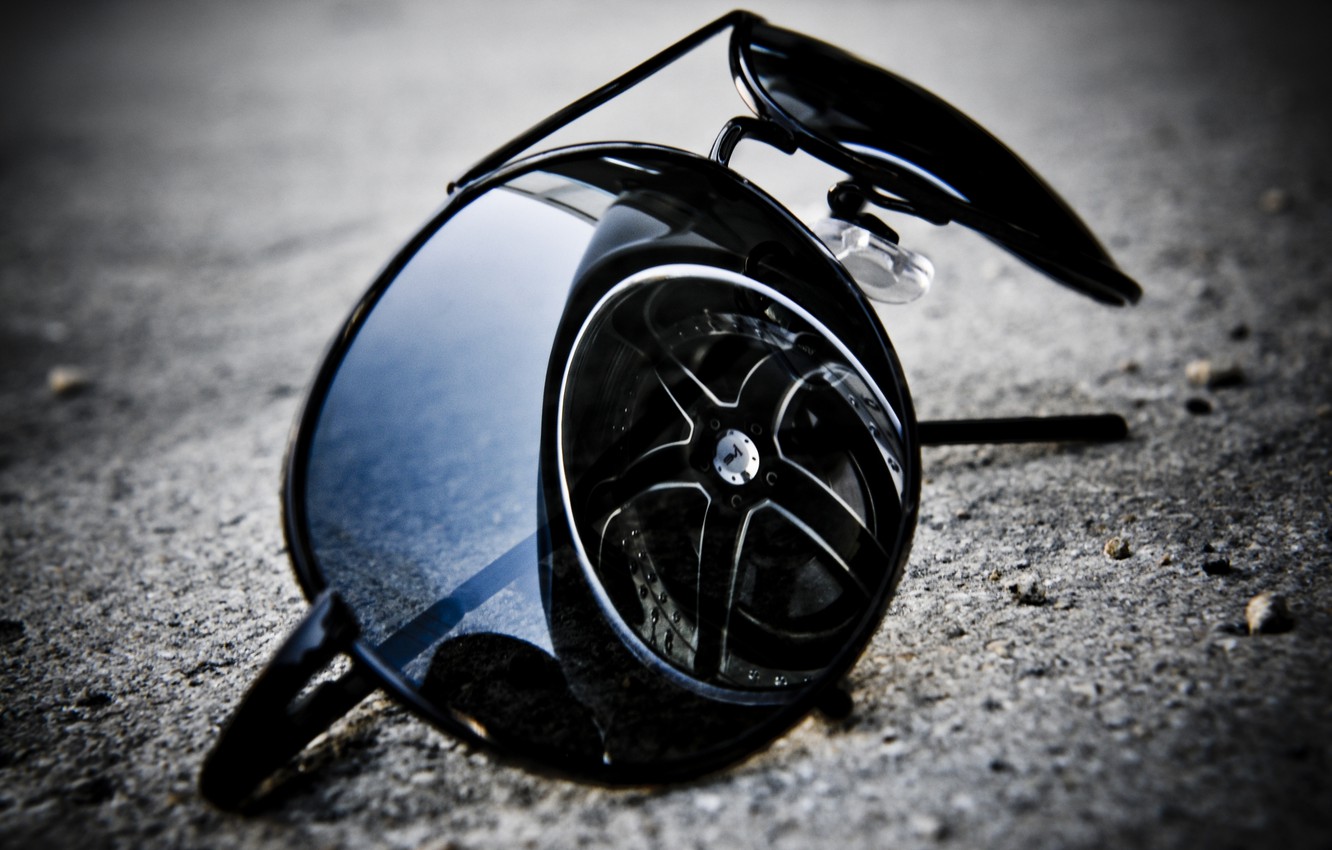 🔥 Free Download Wallpaper Machine Reflection Glasses Disk Dark Aviators ...