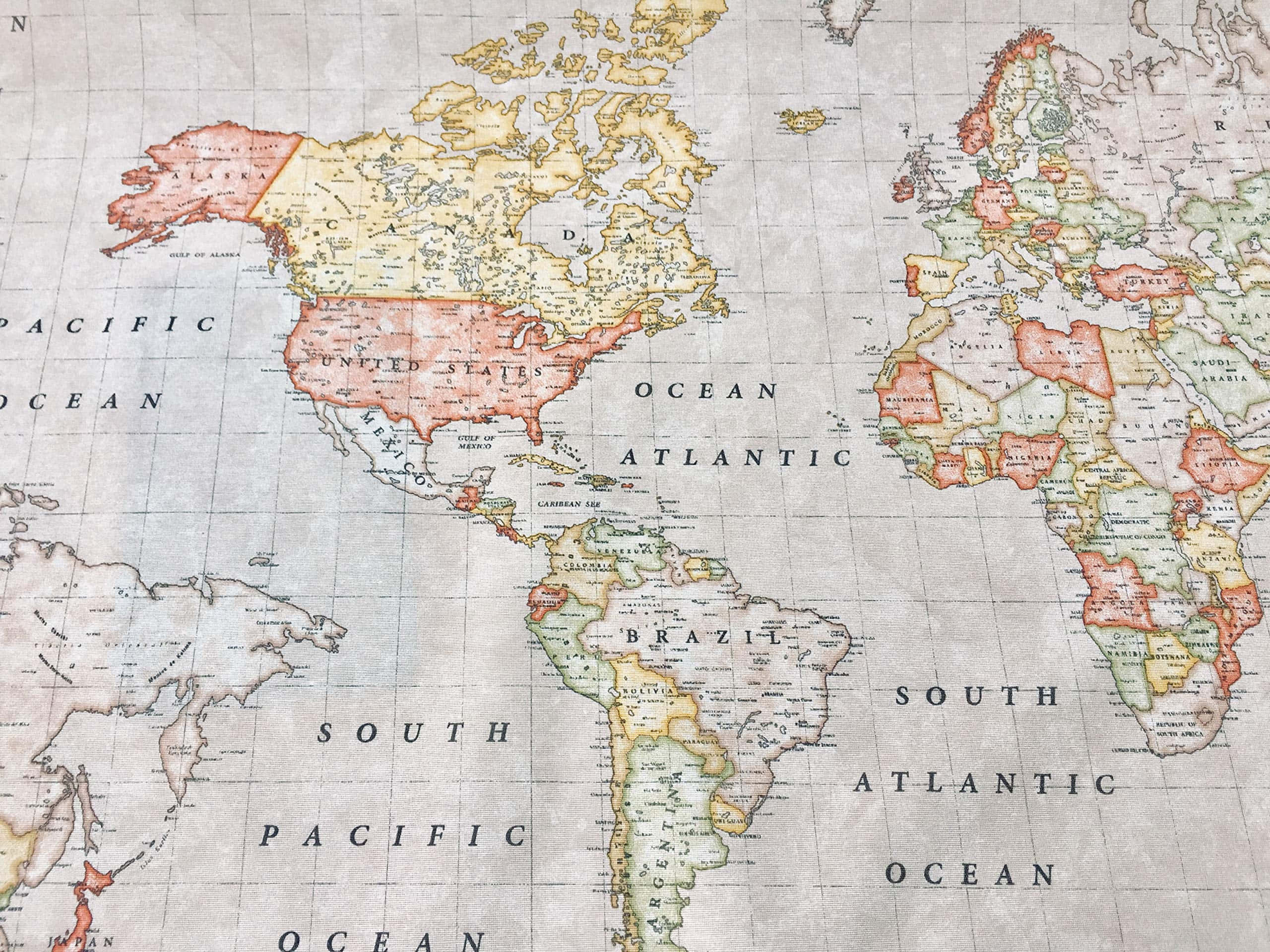 🔥 Free Download World Map Aesthetic Wallpaper by @candices11 ...