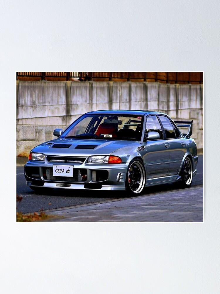 🔥 Free Download A Silver Evo Lancer Evolution Poster By by @maryk66 ...