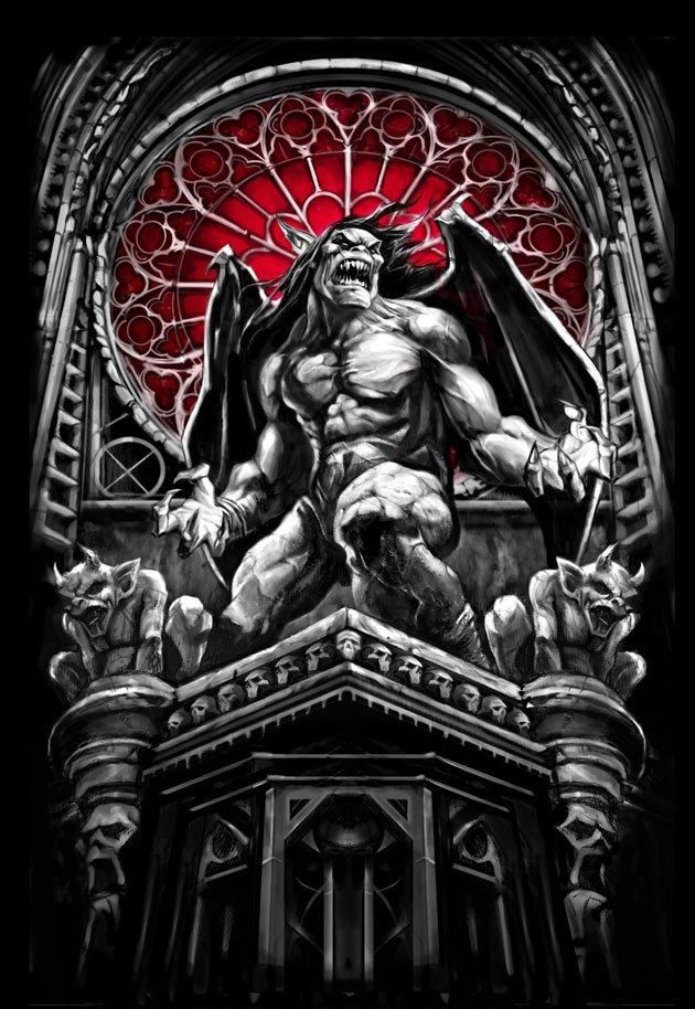 🔥 Free Download Gargoyles Gargoyle Tattoo Art by @leslieo4 ...