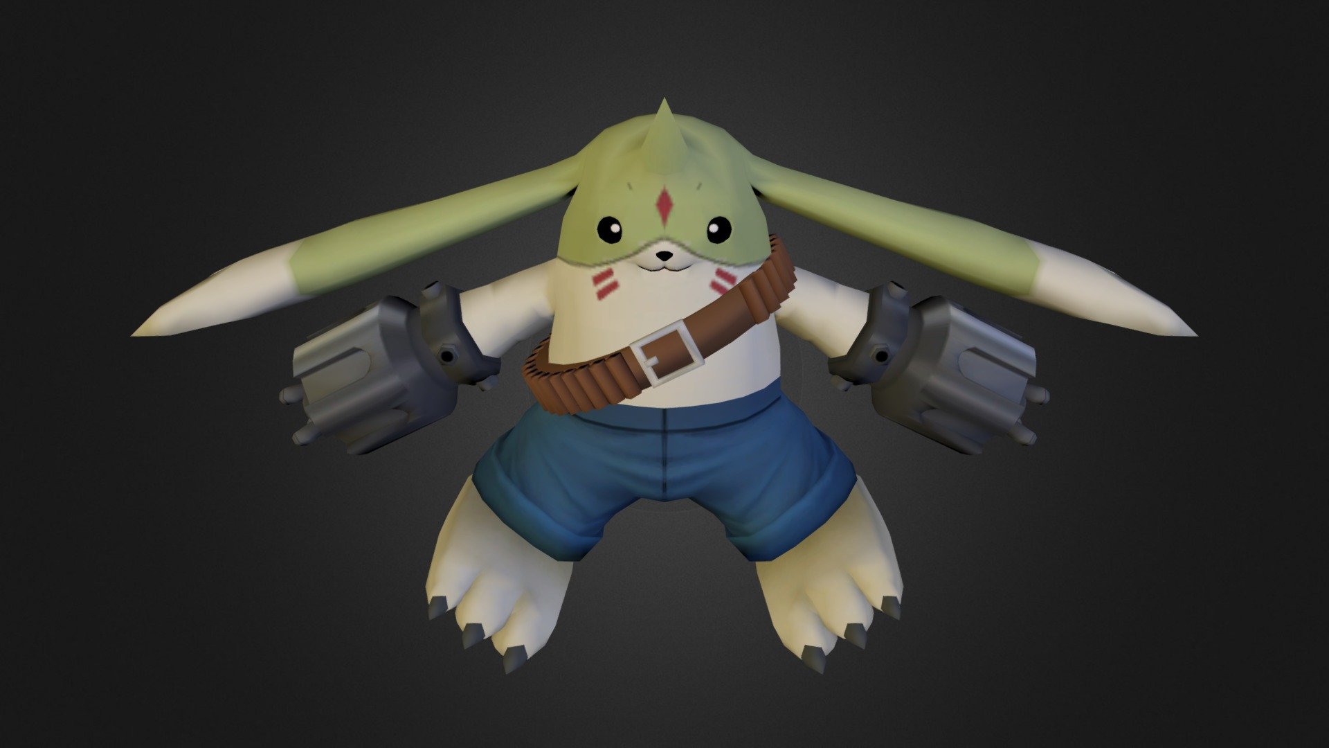🔥 Free Download Pc Computer Digimon Masters Gargomon 3d Model By ...