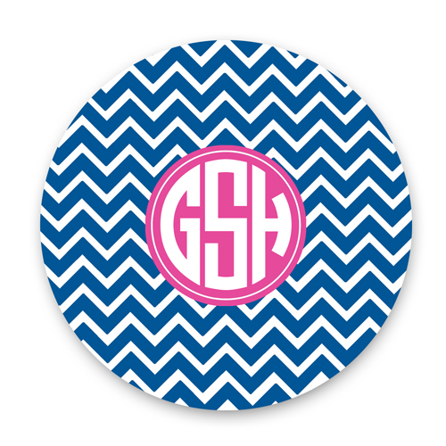 Chevron Background With Monogram Maker
