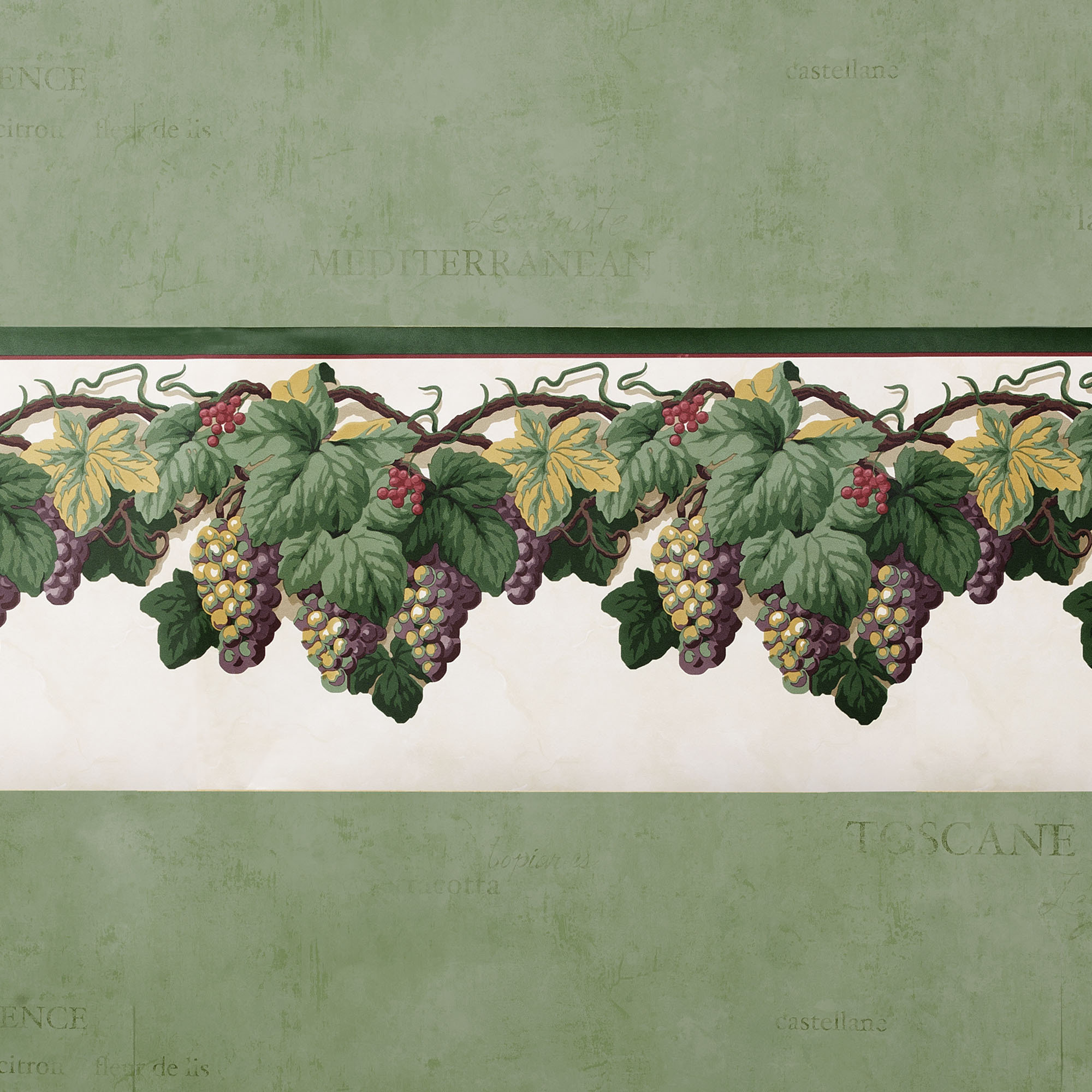 Free download Details about Wallpaper Border Tuscan Die Cut Grapes ...