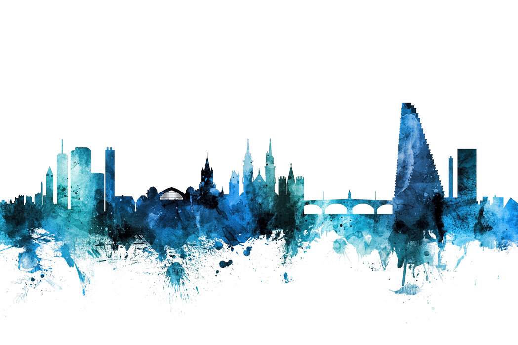 🔥 Free Download Basel Switzerland Skyline Unique High Quality Poster ...