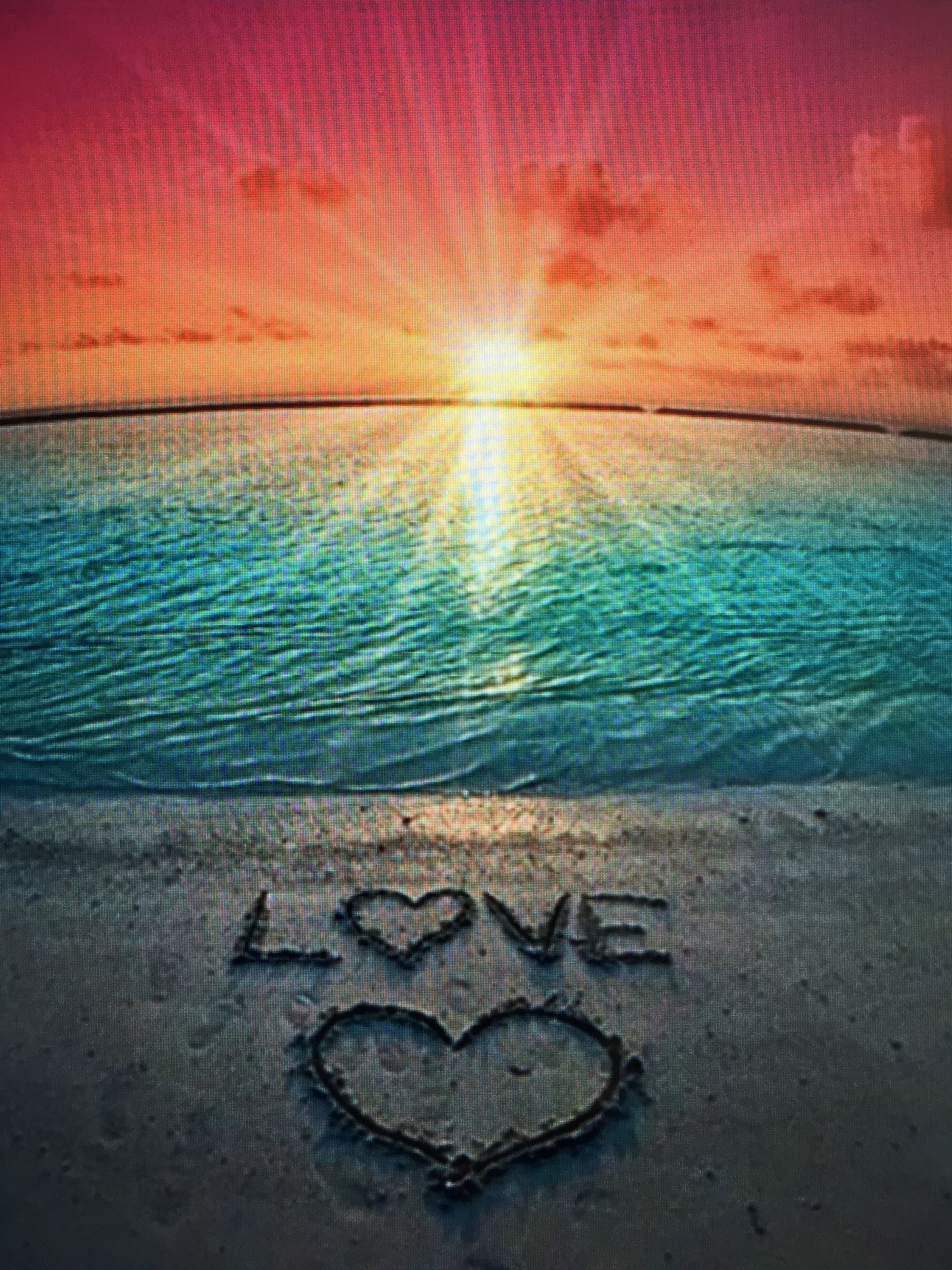 🔥 Free Download Sunset Beach Ocean Wallpaper Cute Love by @heathera ...
