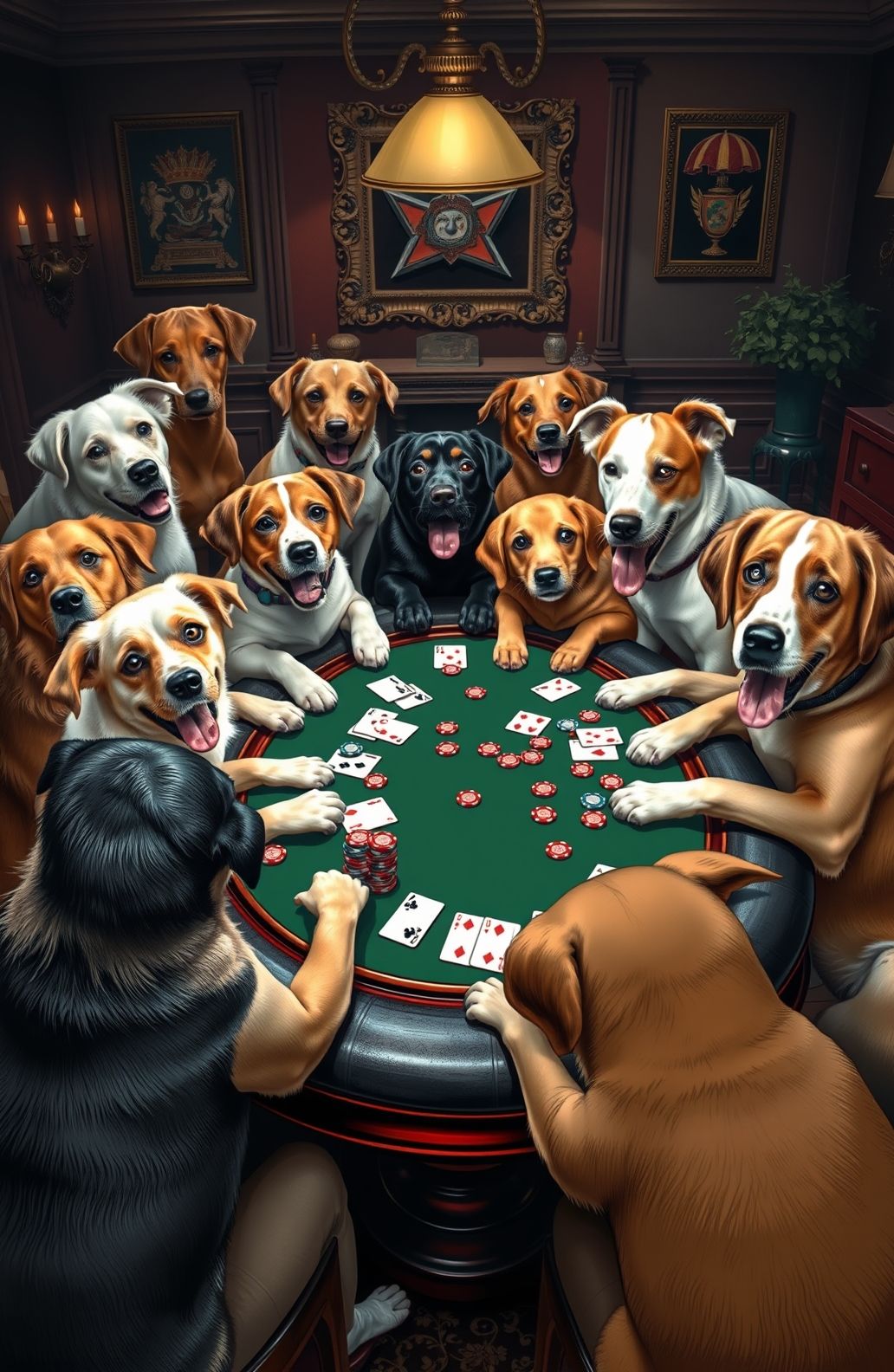 🔥 Free Download Dogs Playing Poker Wallpaper by @christopherg43 ...