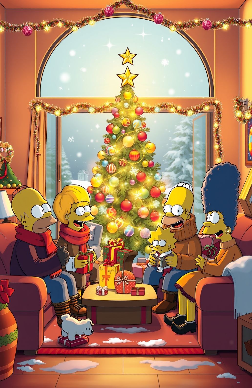 🔥 Free Download Simpsons Christmas Wallpaper by @weverett99 ...