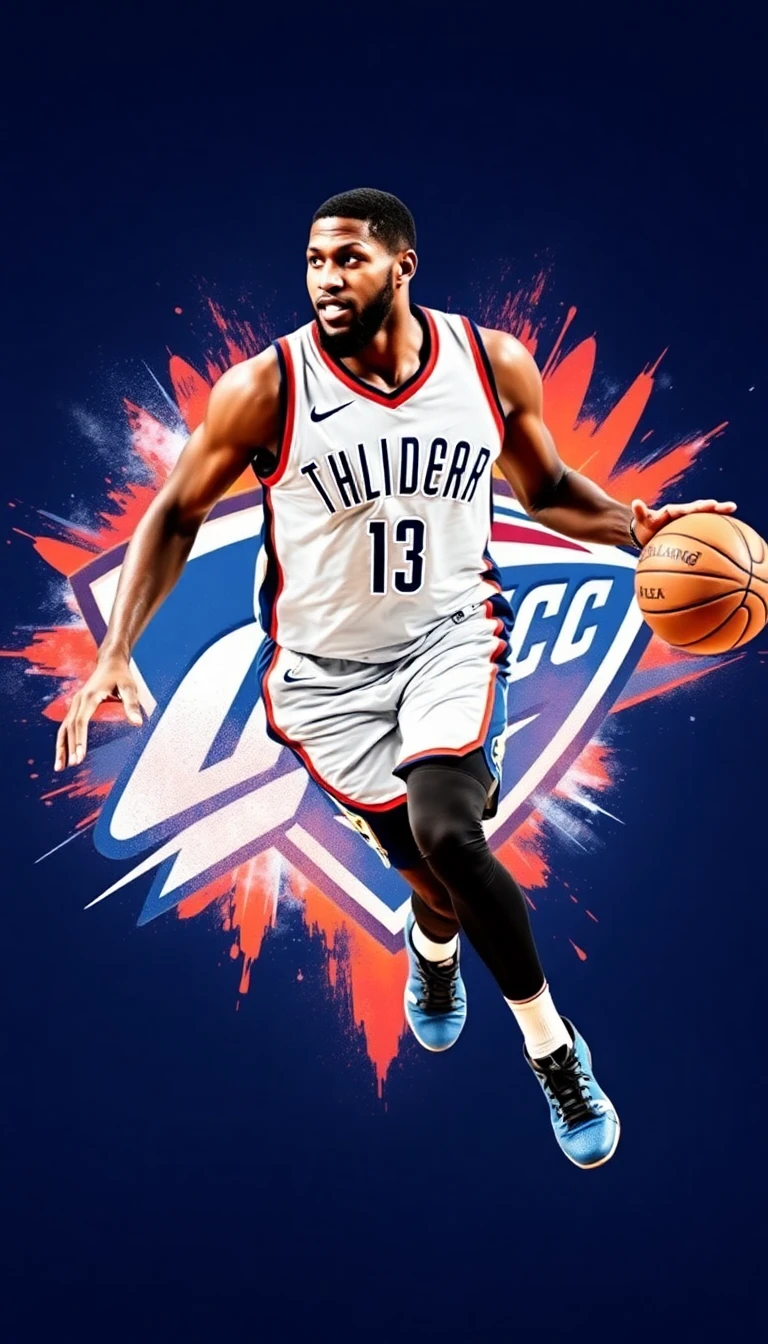 🔥 Free Download Paul George Oklahoma City Thunder Wallpaper by ...