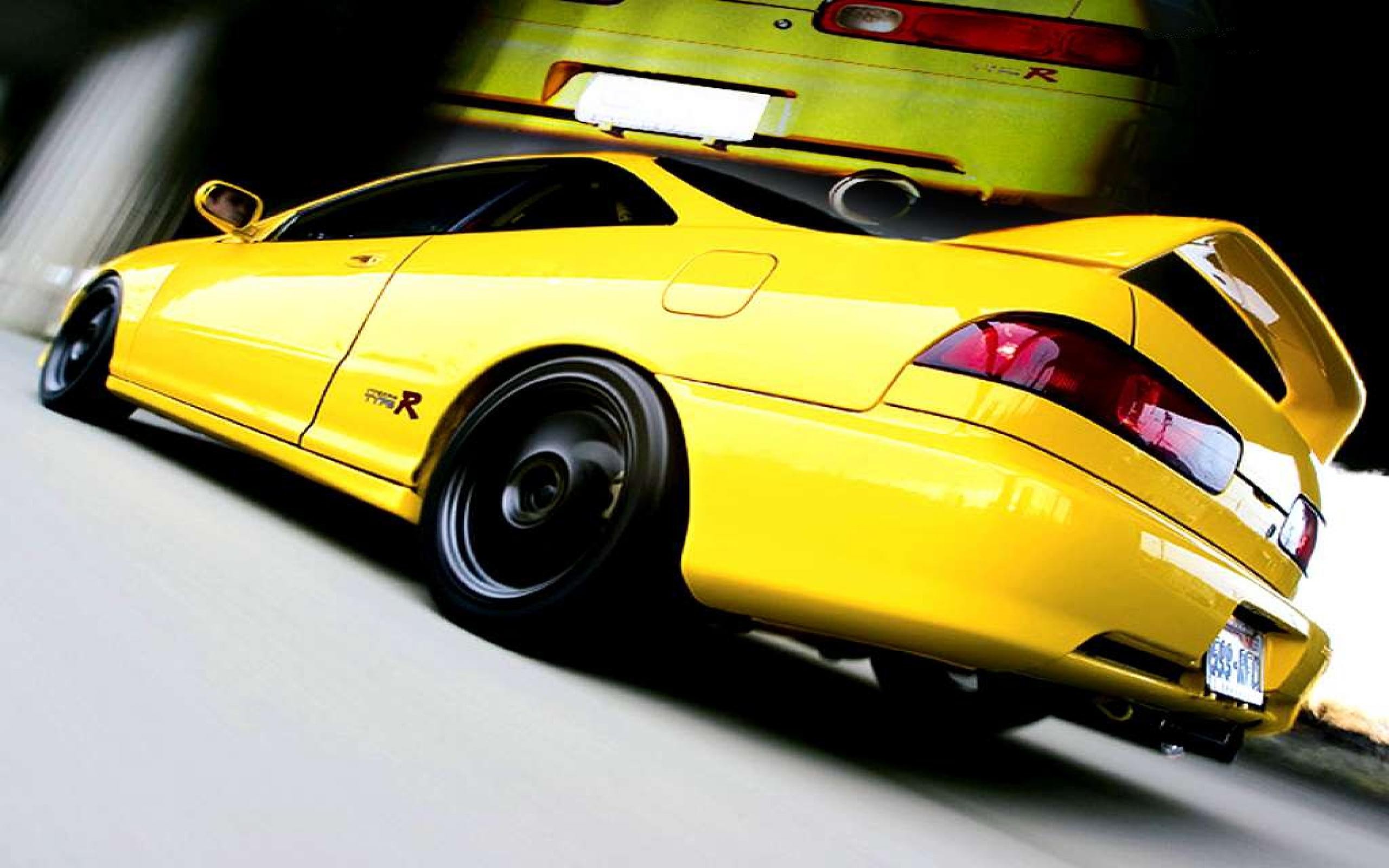 🔥 Free Download Nice Yellow Acura Integra Background Desktop Wallpaper ...