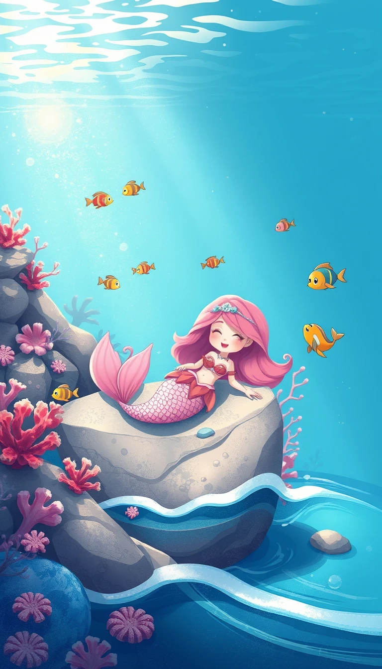 🔥 [40+] Cute Pink Mermaid Wallpapers | WallpaperSafari