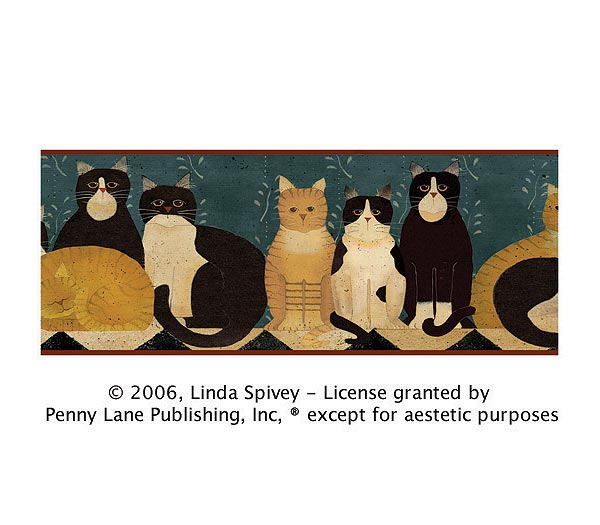 Cat Themed Wallpaper Border - Wall Design Ideas
