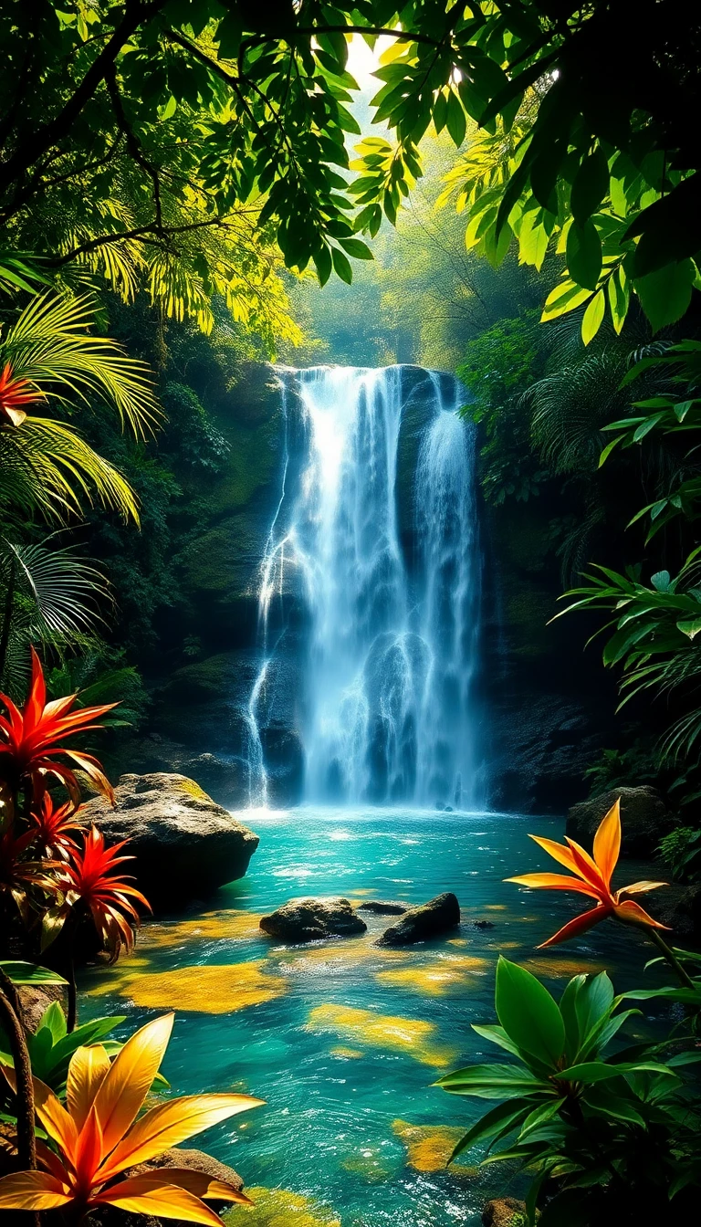 🔥 Free Download Rainforest Waterfall Wallpaper by @schang84 ...