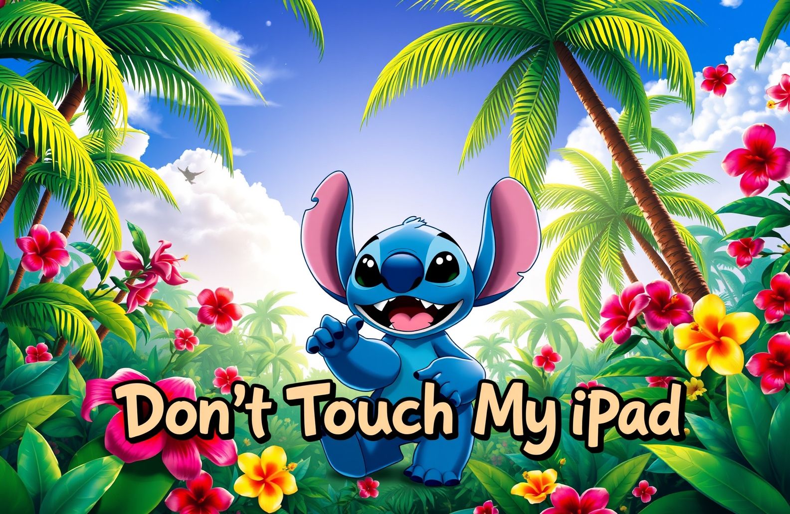 🔥 Free Download Don T Touch My Ipad Stitch Wallpaper by @andrewr83 ...
