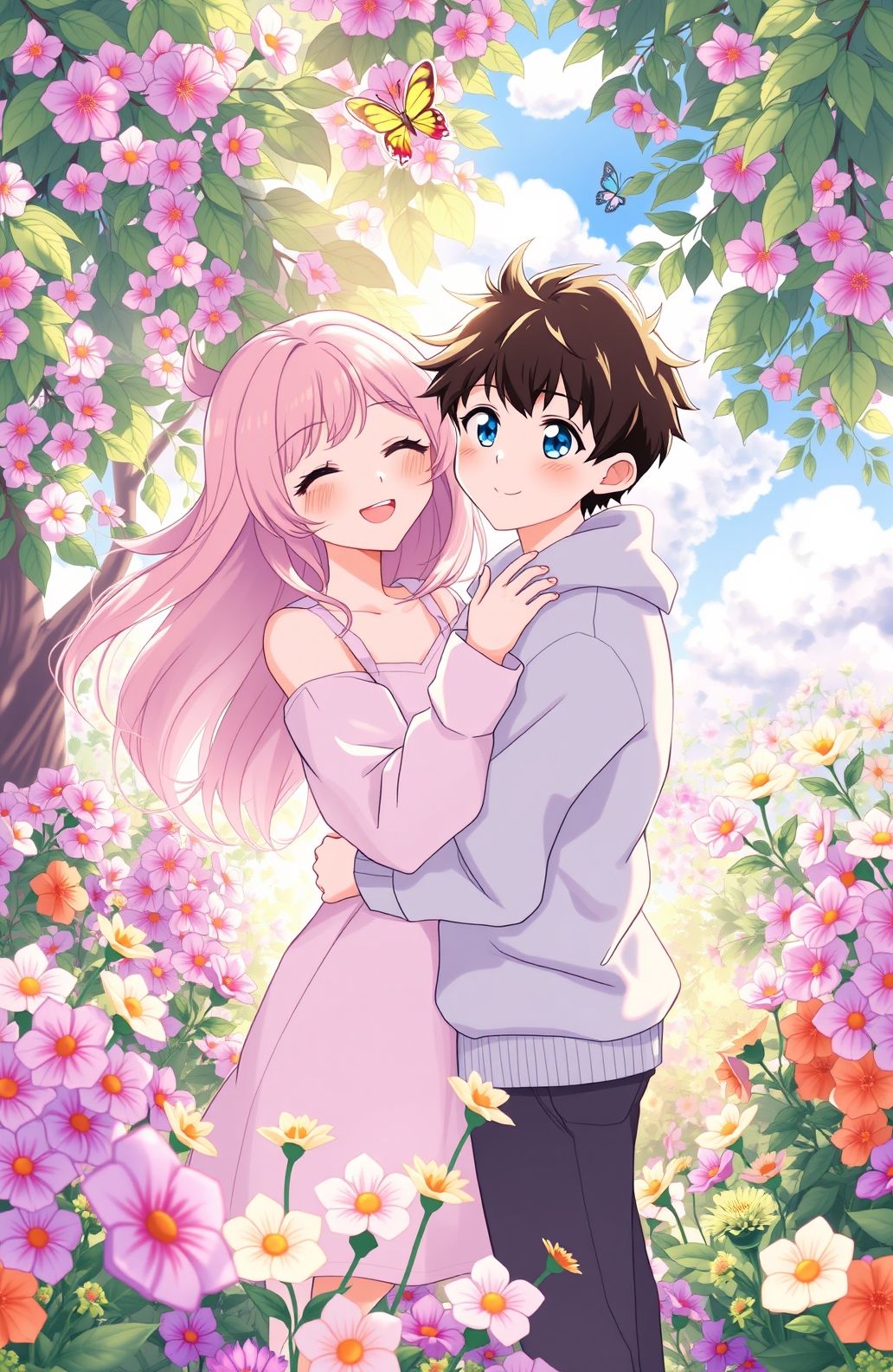🔥 Free Download Cute Anime Couple Wallpaper by @charlesc50 ...