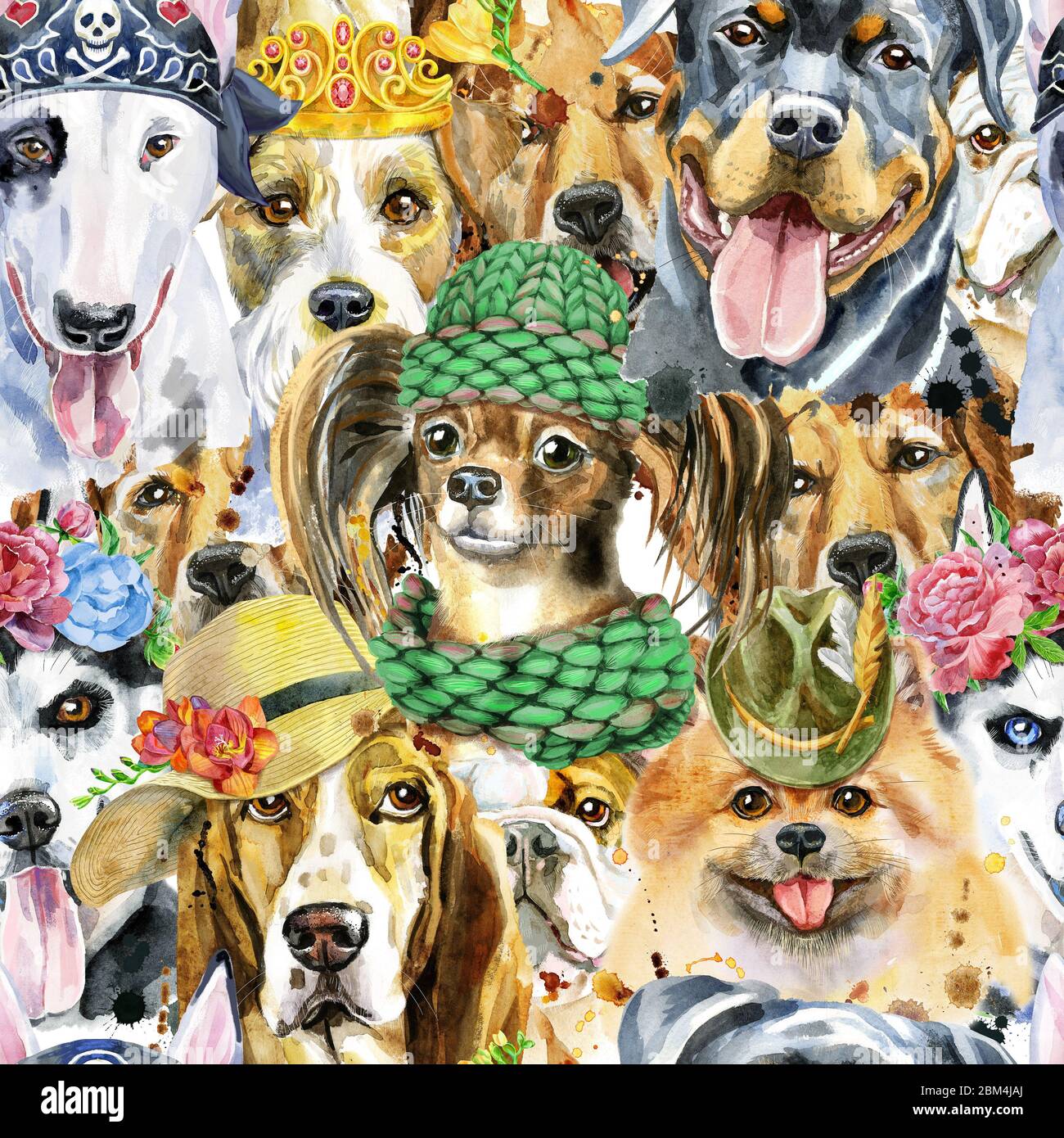 [22+] Watercolor Dog Wallpapers | WallpaperSafari